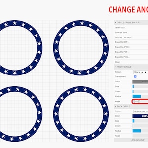 Editable Patriotic Circle Frames SVG Bundle, Commercial Use ...