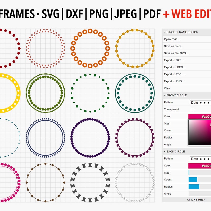 Svg Circle Designs - Etsy