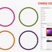 Editable Dotted Circle Frames SVG Bundle in Dark Rainbow Colors ...