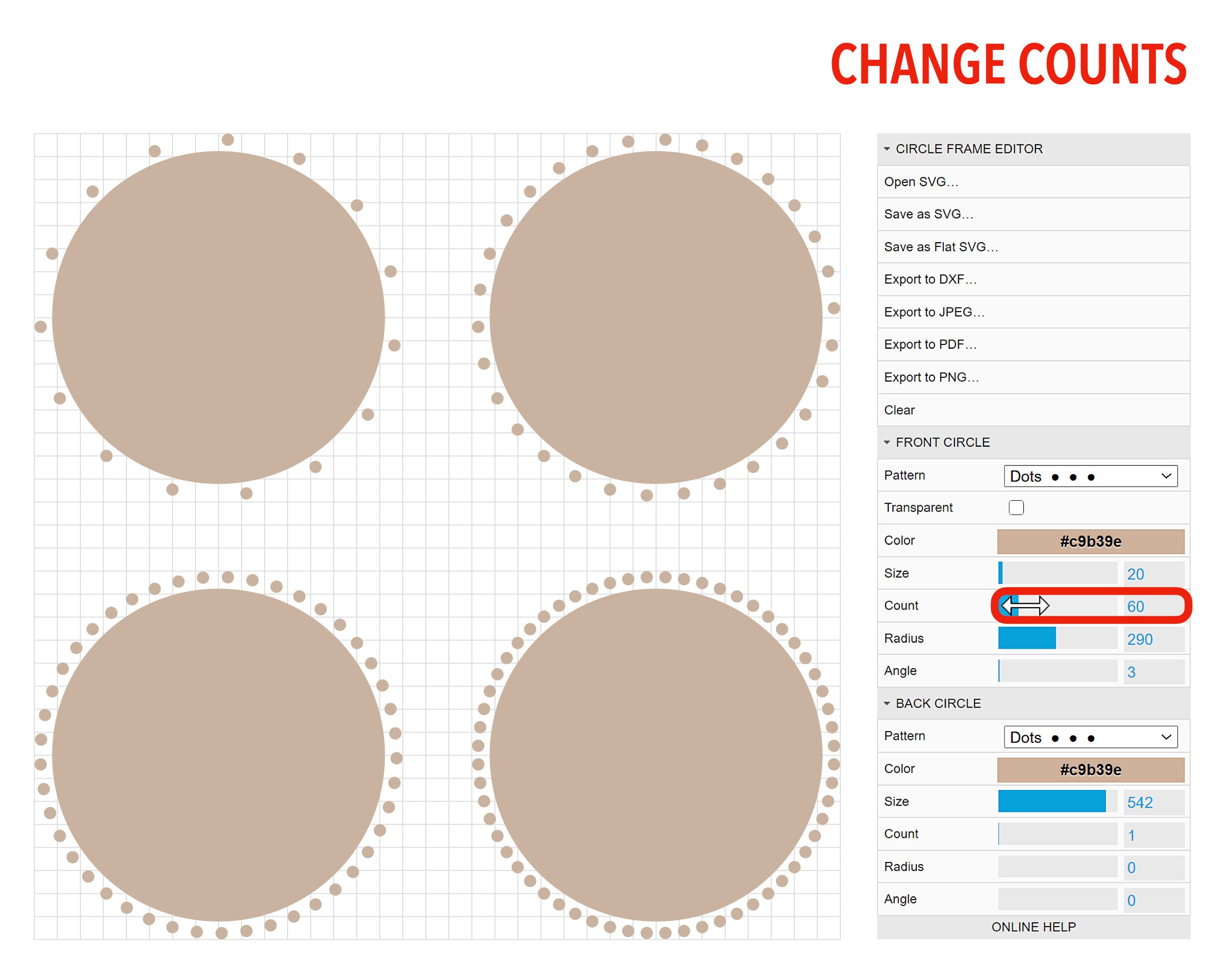 Editable Filled Circle Frames SVG Bundle in Pastel Colors, Commercial ...