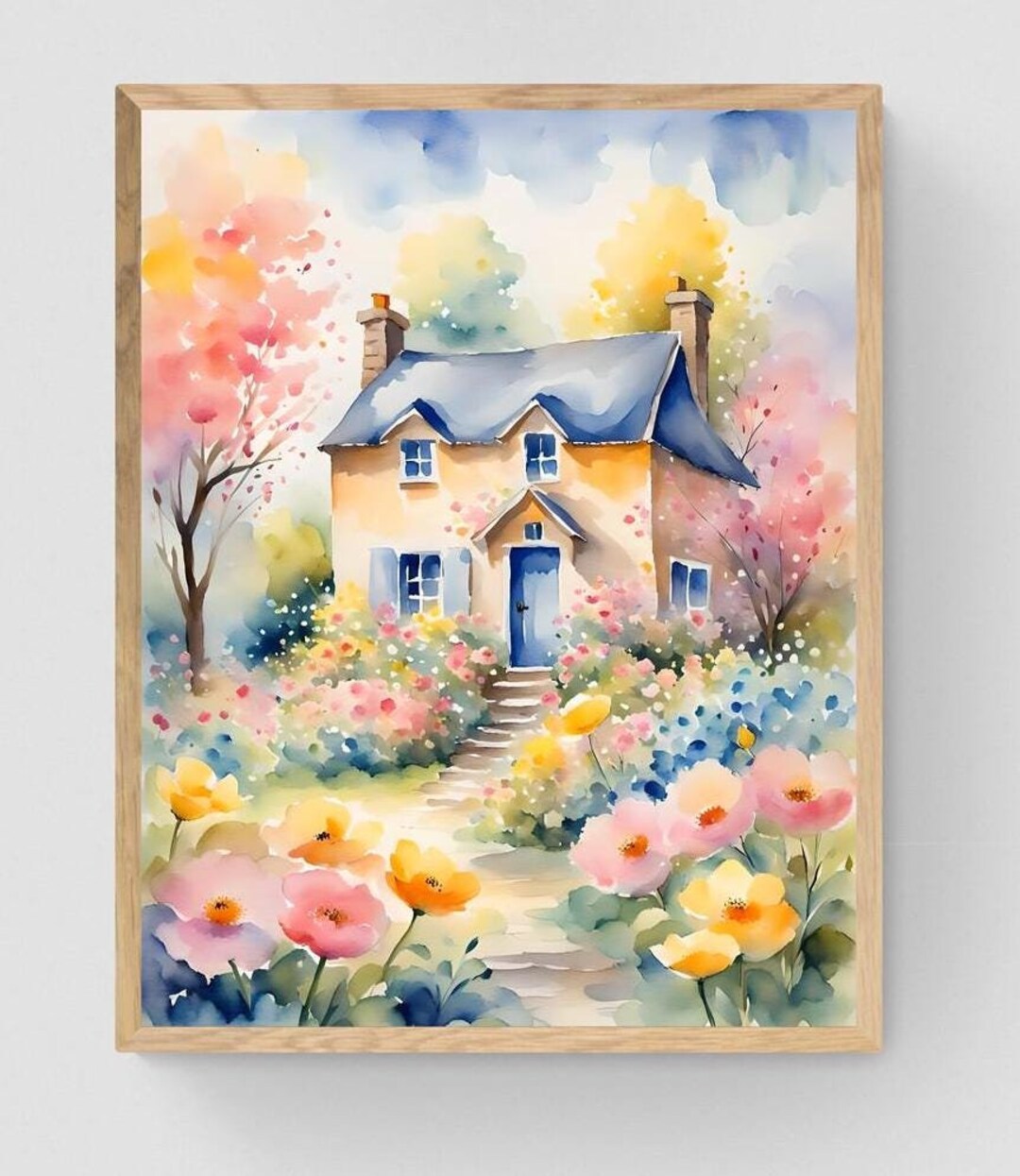 Cottage Wall Art, Rustic Country Decor, Cottage Core, Living Room Decor ...