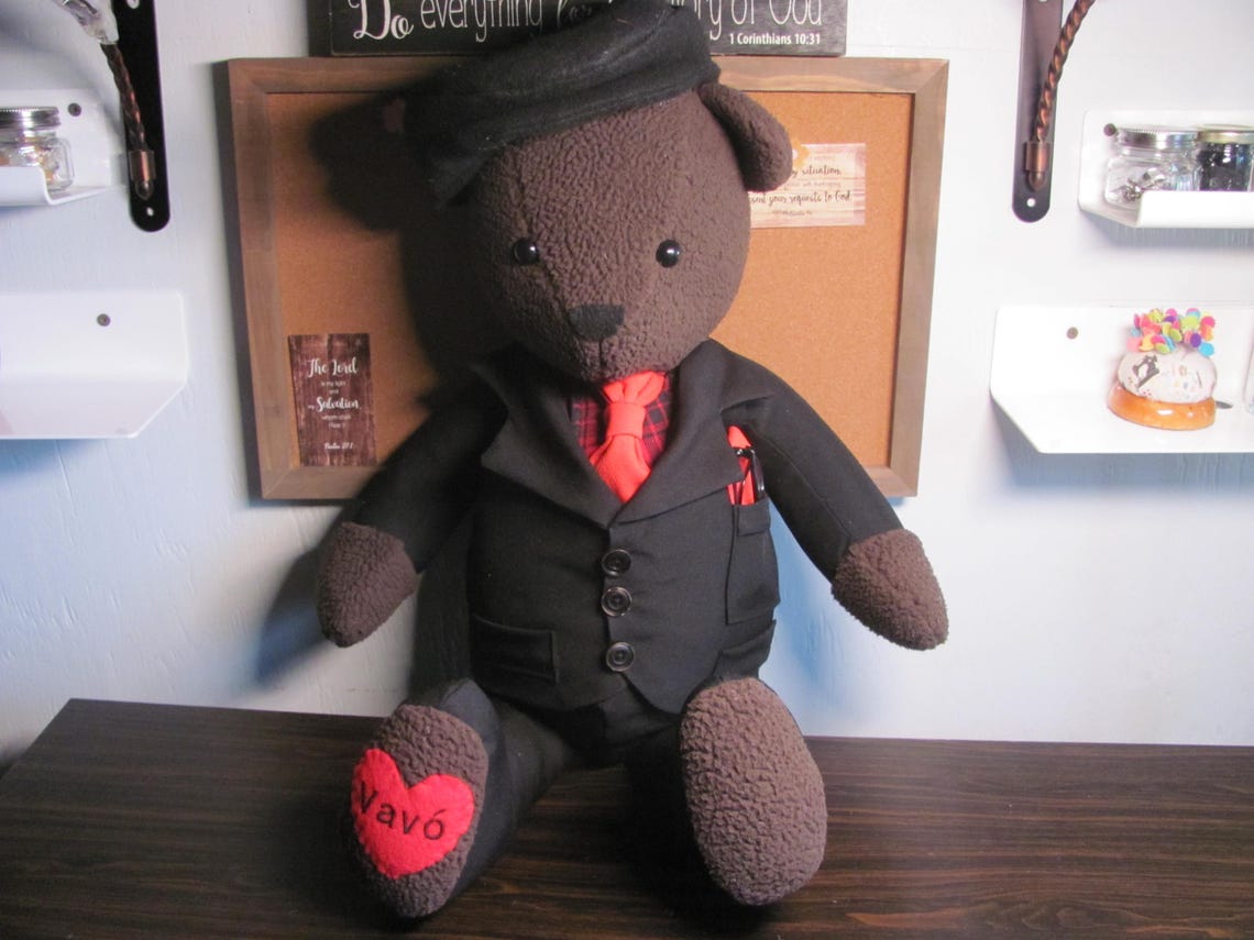 Memory Bear Approximately 18 Inches From Head to Toe, 14 Inches in ...
