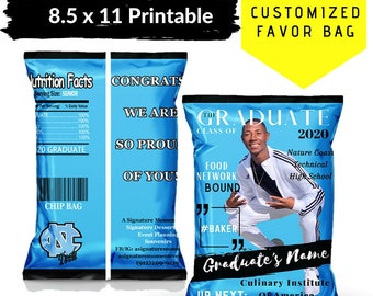 Graduation Favor Bags-custom Chip Bags-grad-class of - Etsy