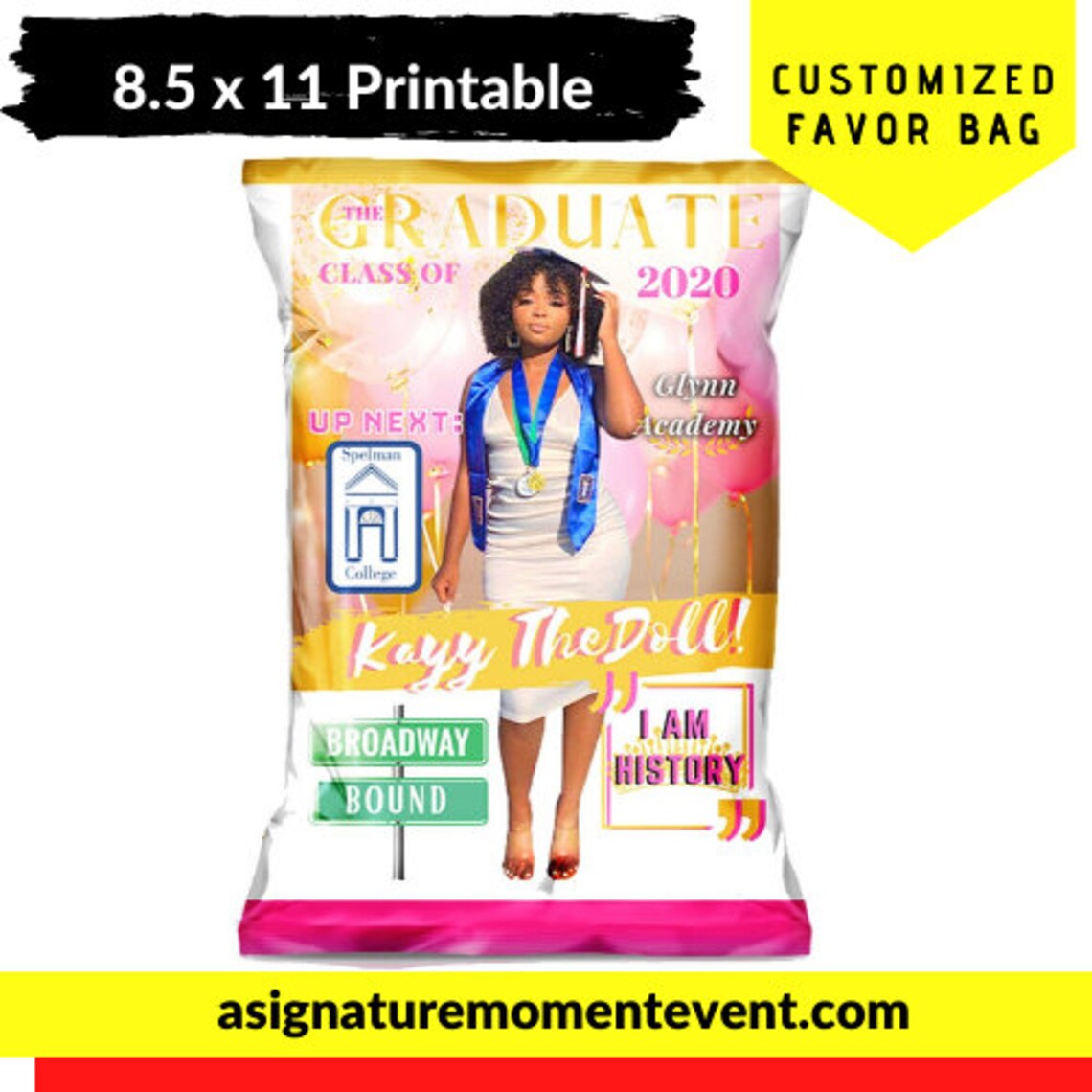 Graduation Chip Bag 2021, Graduation Chip Bag, Party Favors, Graduation ...