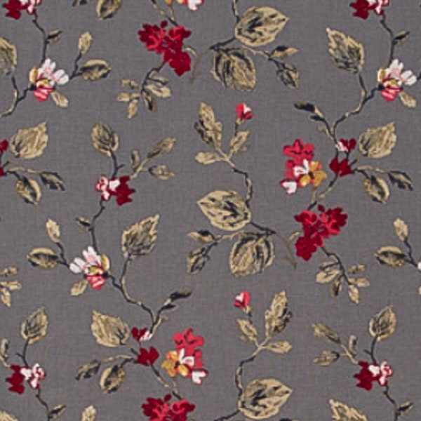 Red Gray Fabric - Etsy