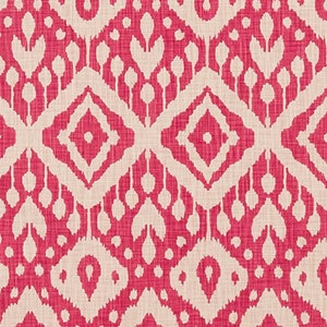 Chic Ikat Raspberry Pink Fabric for Home Decorating and Upholstery - Etsy