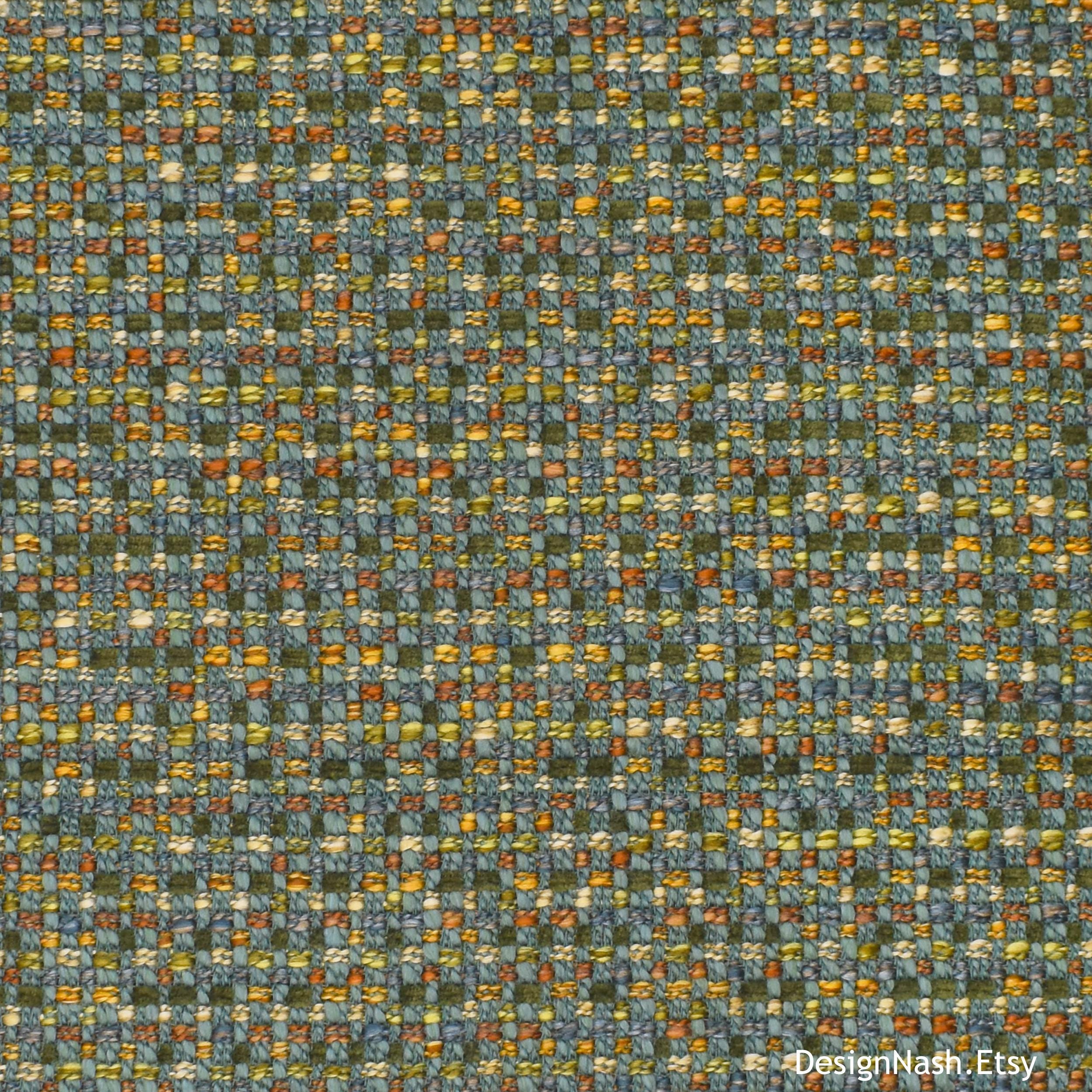 Hampton Tweed Performance! Washable! Spruce Green Fabric for Upholstery ...