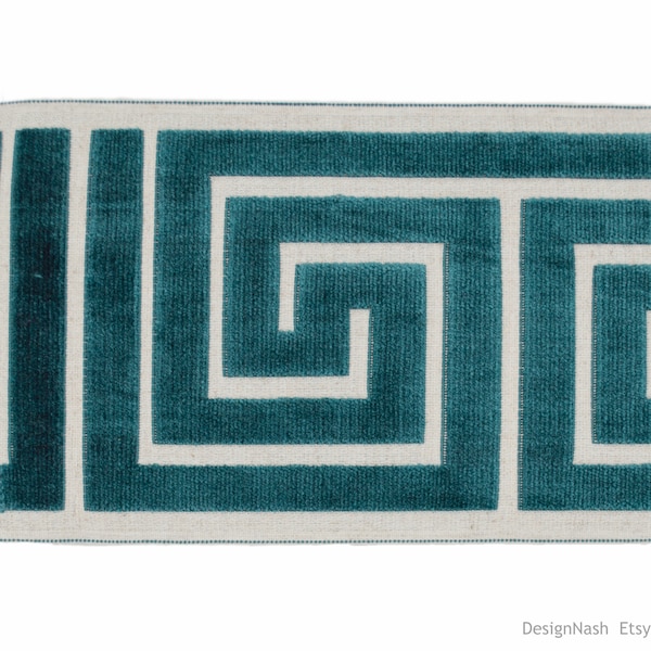 Greek Key Velvet - Etsy