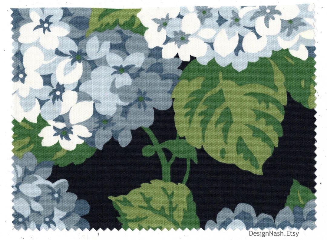 Hydrangea Print Fabric for Home Decorating - Etsy