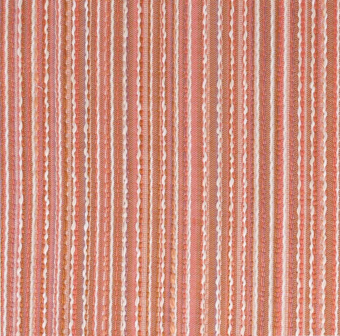 Pickering Stripe Coral Sand Fabric for Home Decorating - Etsy