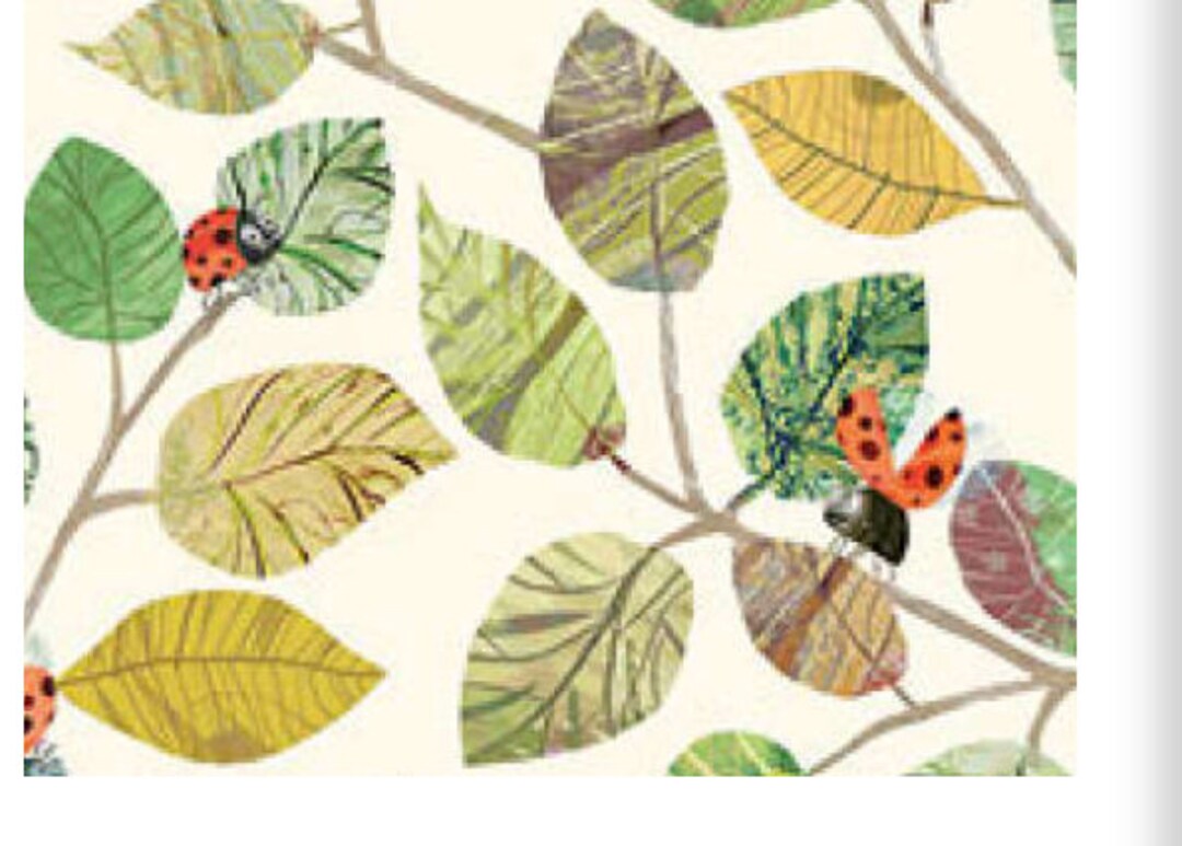 Ladybugs and Vines Printed Fabric for Home Decorating - Etsy