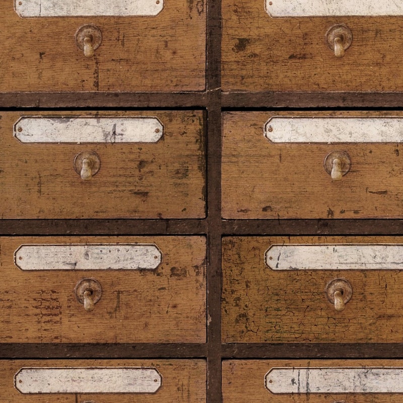 Vintage Wallpaper Drawers - Etsy