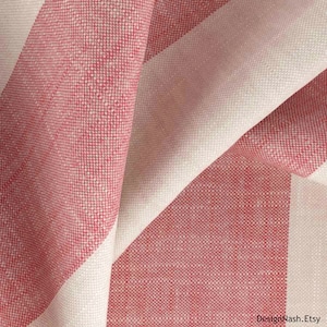 Palm Beach Stripe Faded Red Sustainable Fabric for Home Decorating and ...