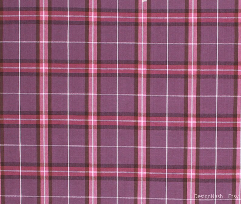 Juliana Plaid Purple and Pink Fabric for Home Decorating and Upholstery ...
