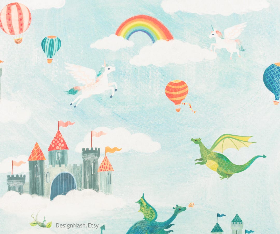 Storytime in the Clouds Fabric for Home Decorating and Upholstery - Etsy