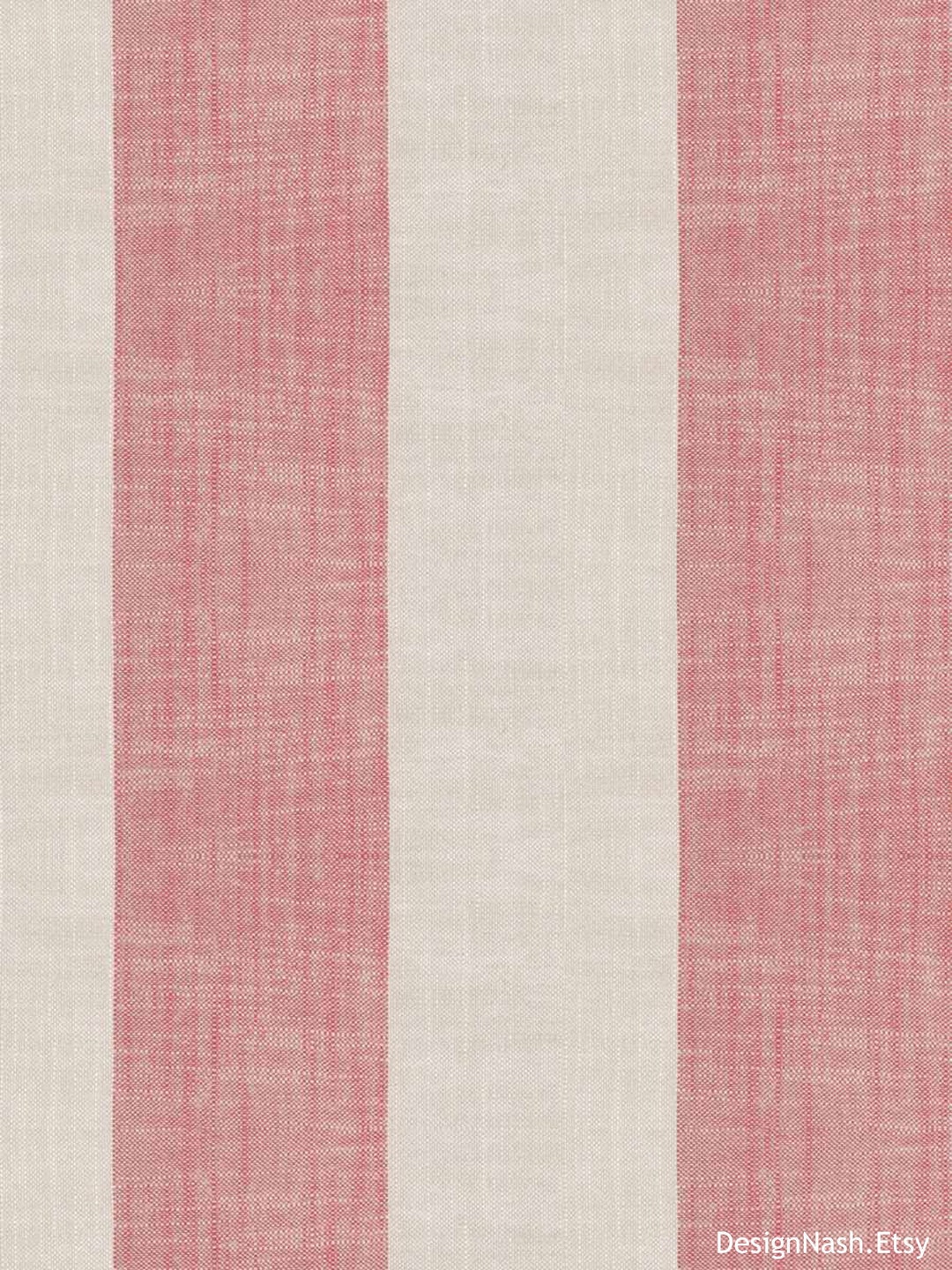 Palm Beach Stripe Faded Red Sustainable Fabric for Home Decorating and ...