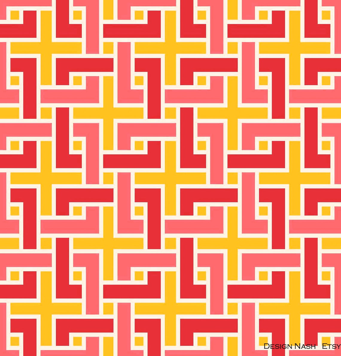 Whippoorwill Fretwork Fabric Summer 2-25 Yards - Etsy