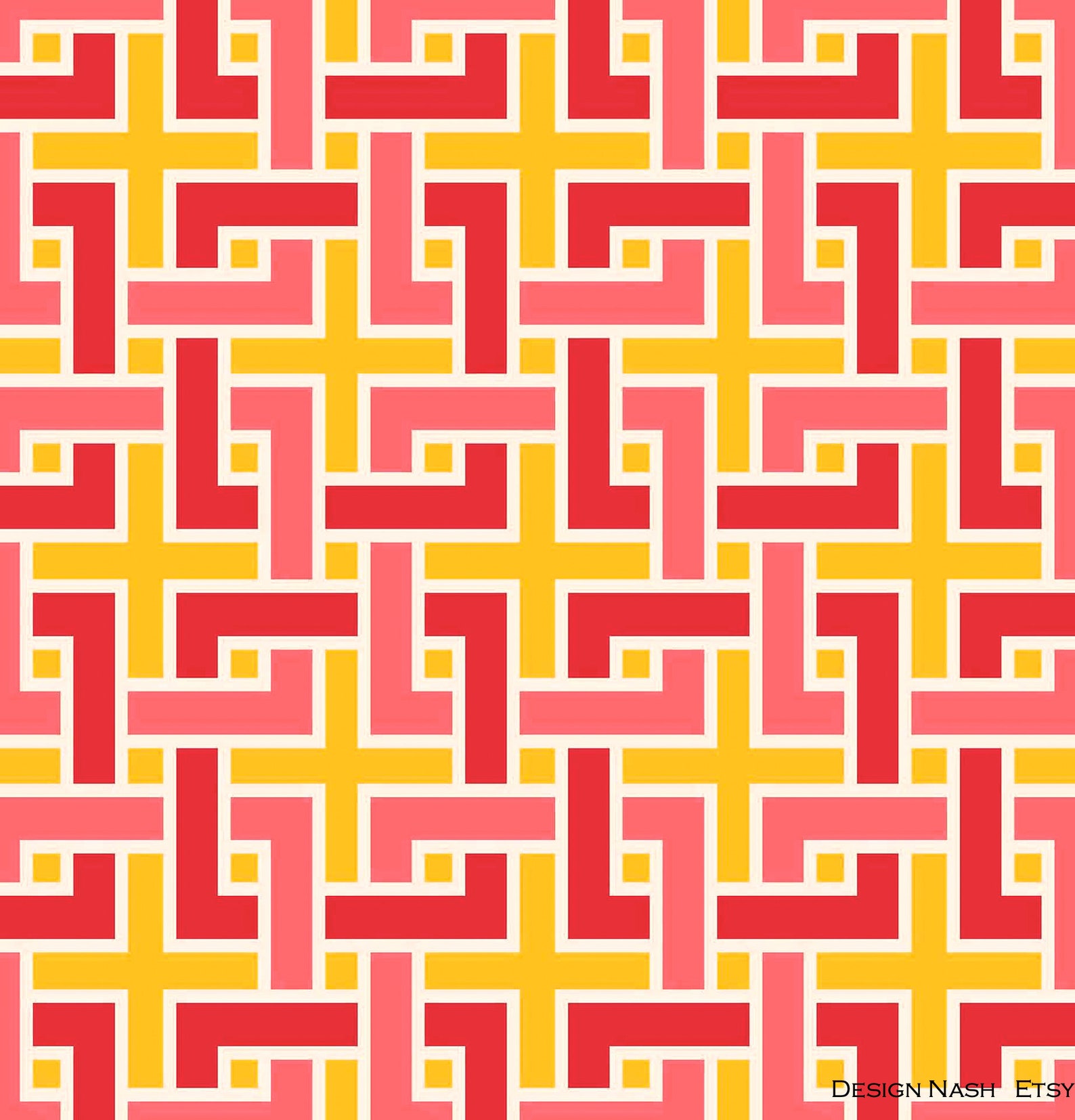 Whippoorwill Fretwork Fabric Summer 2-25 Yards - Etsy
