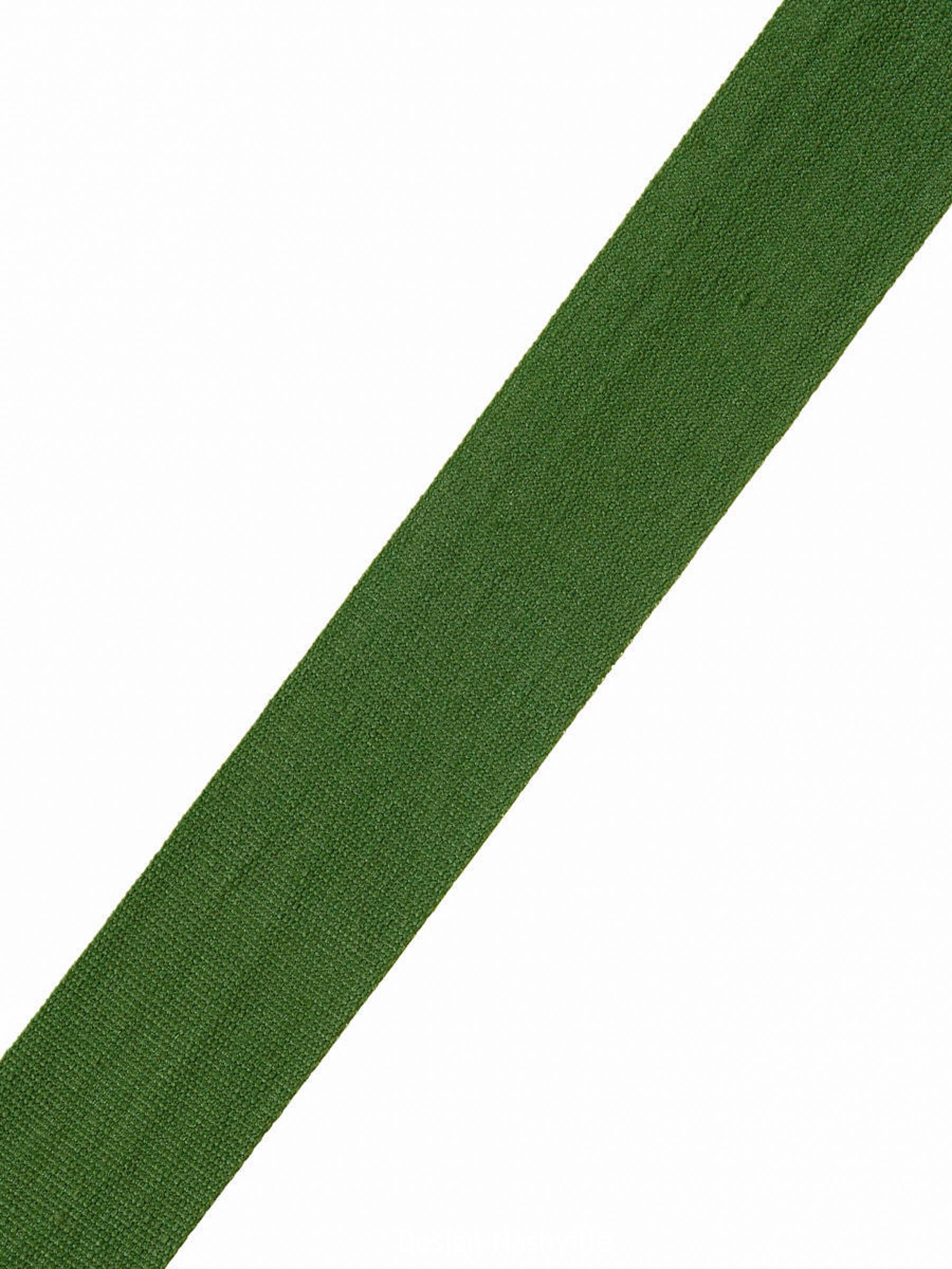 2" Adele Linen Classic Green Border Tape Trim - Etsy