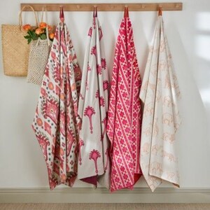 Chic Ikat Raspberry Pink Fabric for Home Decorating and Upholstery - Etsy