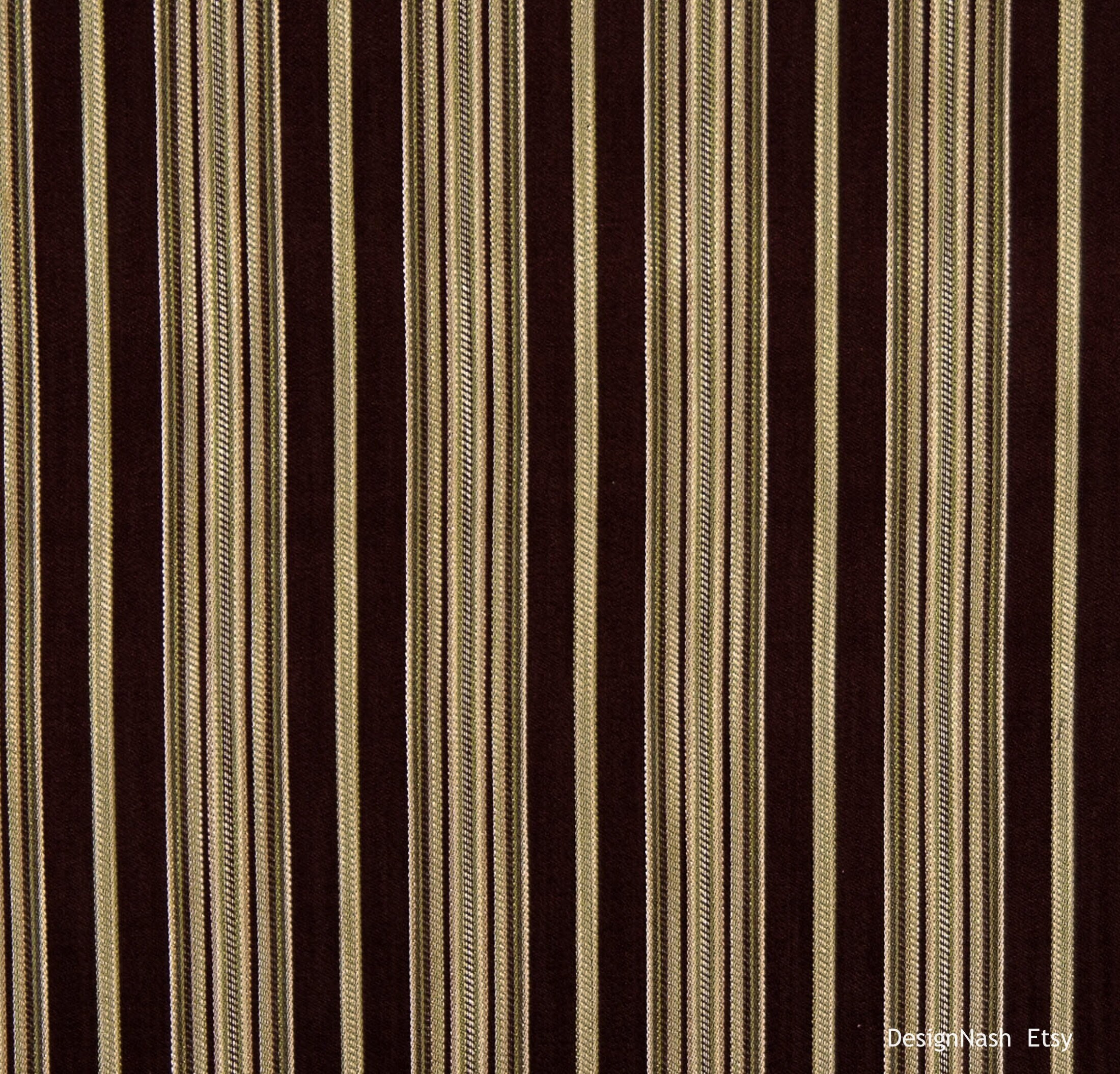 Willoughby Stripe Java Fabric for Home Decorating and Upholstery - Etsy
