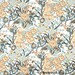 Brookhaven Floral Fabric Teal and Gold - Etsy