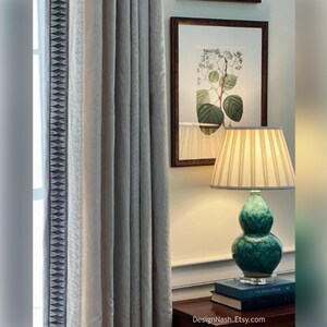 3" Giovanni Diamond Pleated Linen Border Tape, Parchment - Etsy