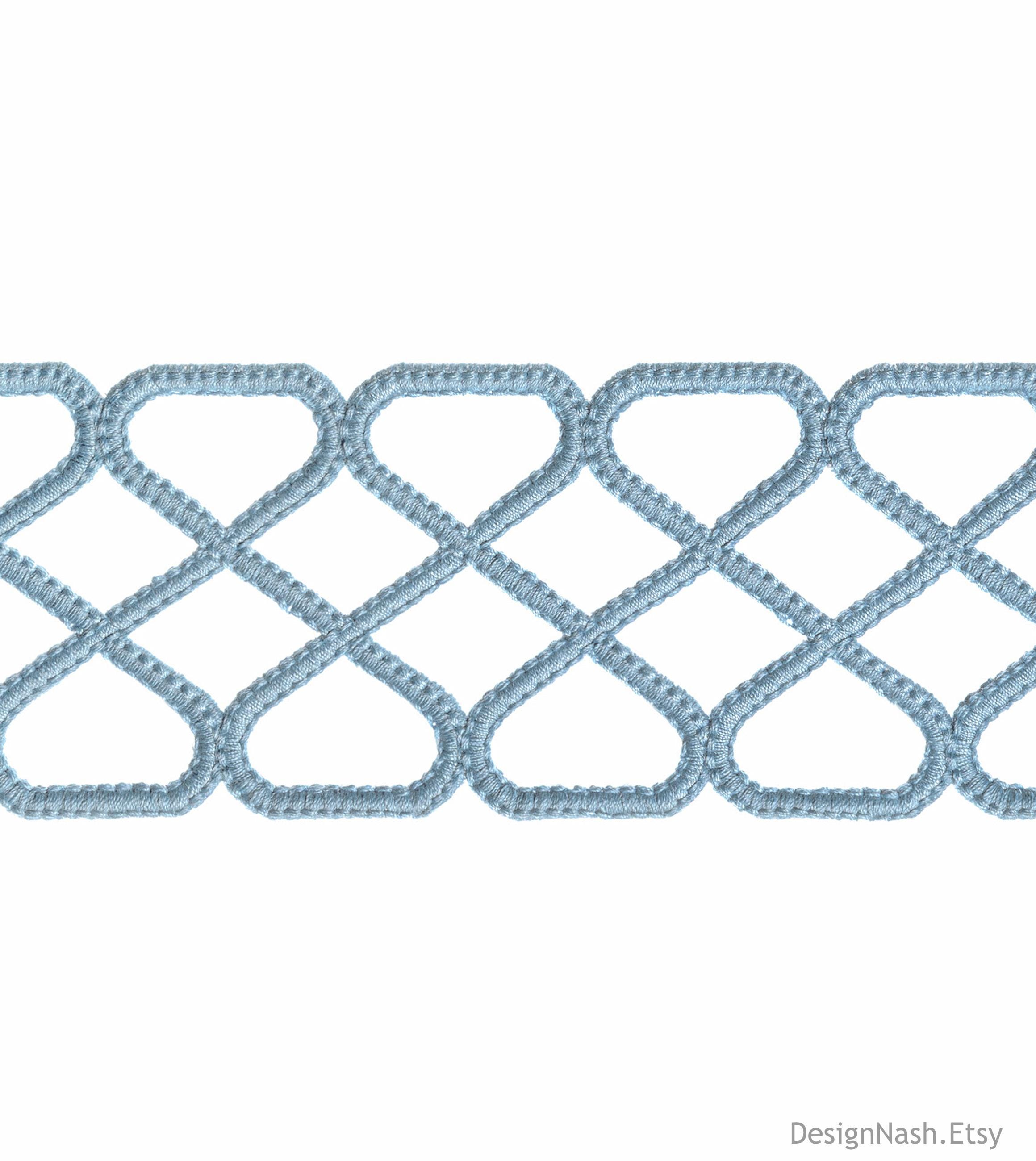 2.5" Harlowe Lattice Trim Horizon Sky Blue - Etsy