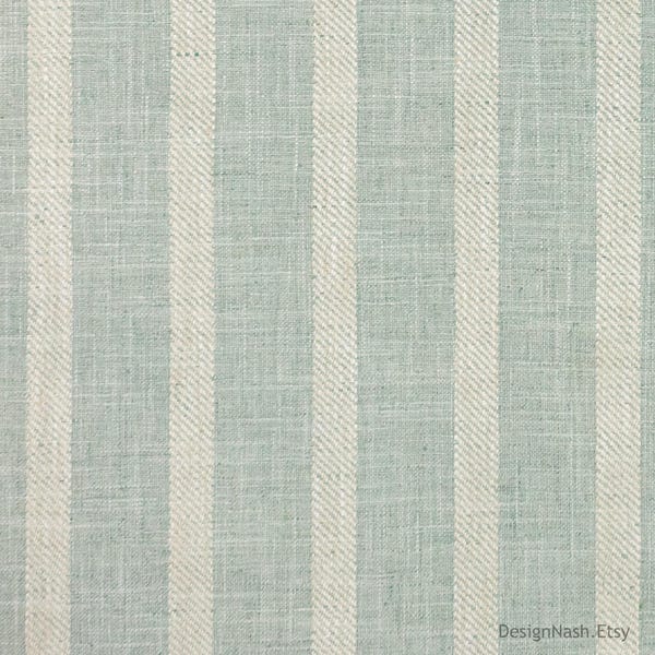Aqua Striped Fabric - Etsy