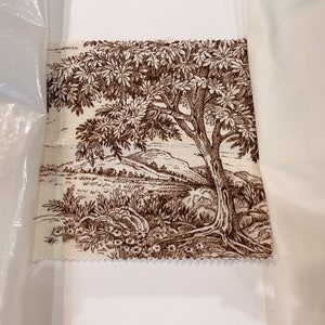 Pemberley Acres Toile Brown Fabric for Home Decorating - Etsy