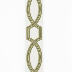 3" Ocala Moss Green Embroidered Border Tape - Etsy