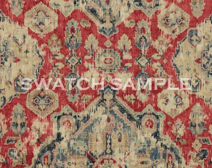 SWATCH Fireside Ikat Fabric - Etsy