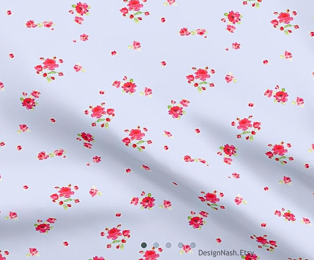 Desiree Petite Roses Fabric for Home Decorating and Multi-purpose Use ...