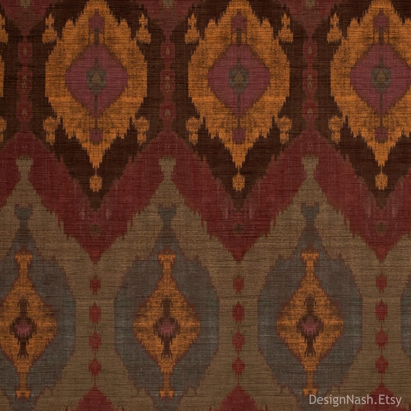 Gold Ikat Upholstery Fabric - Etsy