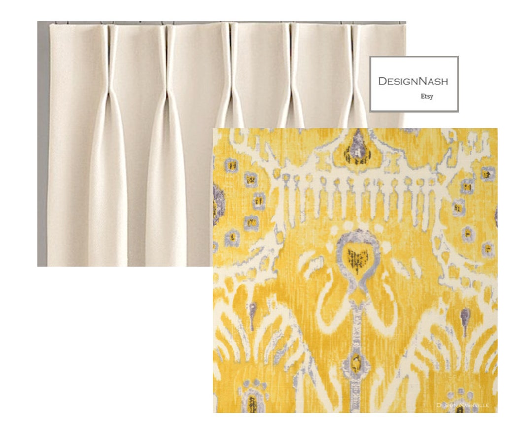 Sun-drenched Ikat Drapery Panel - Etsy