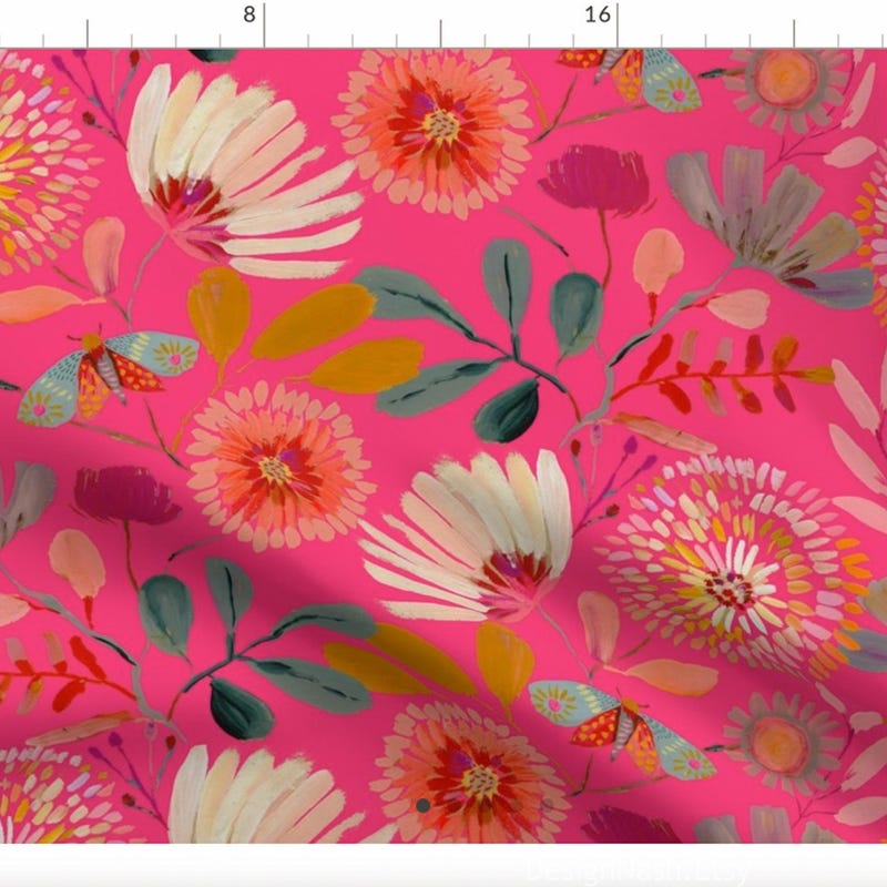Vibrant Color Fabric - Etsy