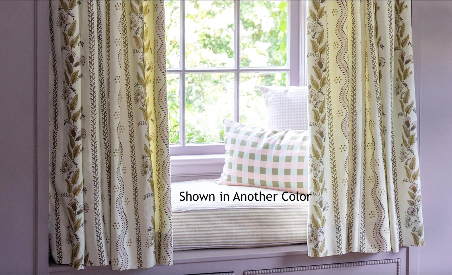 Springhill Meadows Periwinkle Blue Fabric for Curtains, Shades, Multi ...