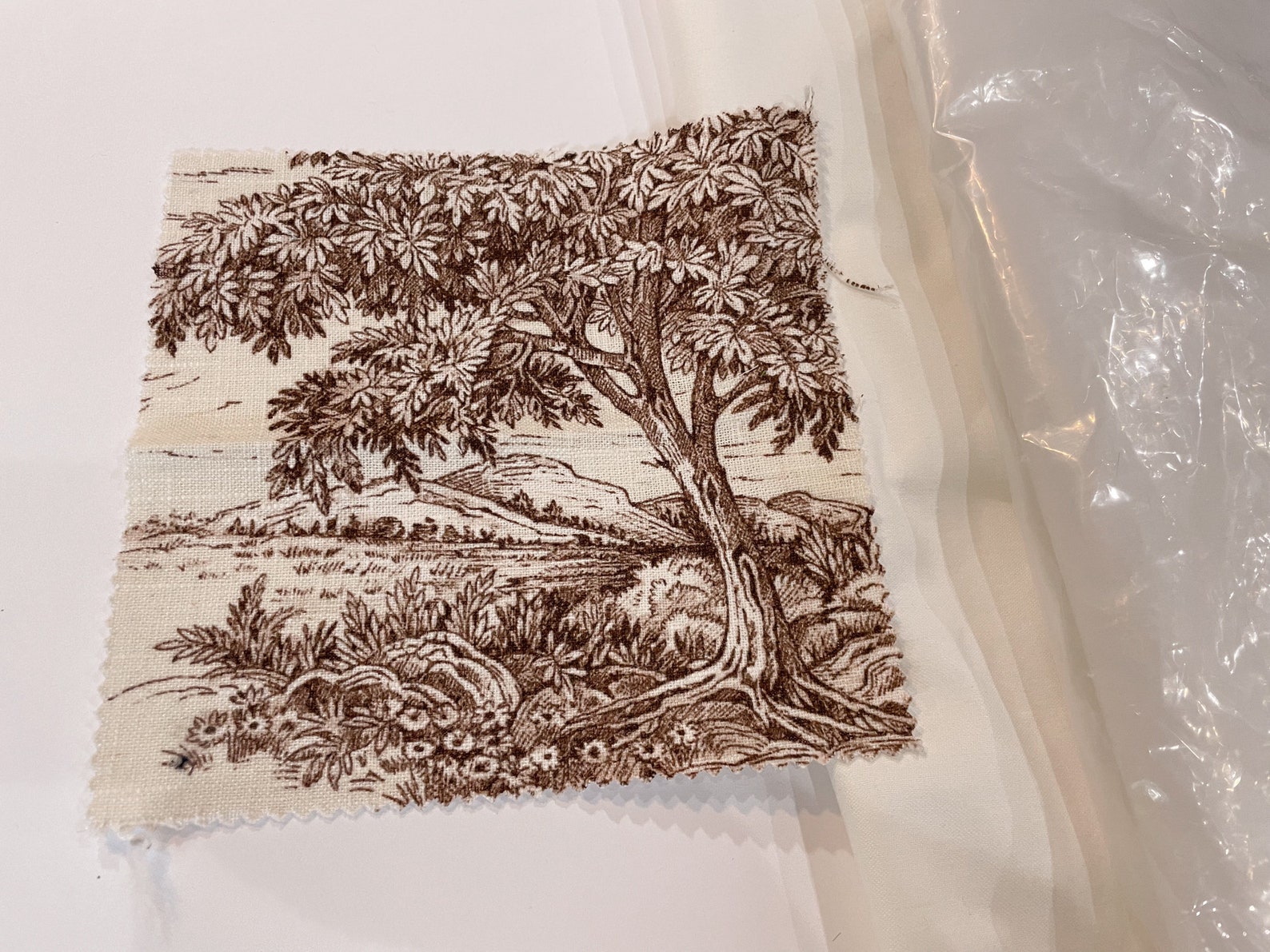 Pemberley Acres Toile Brown Fabric for Home Decorating - Etsy