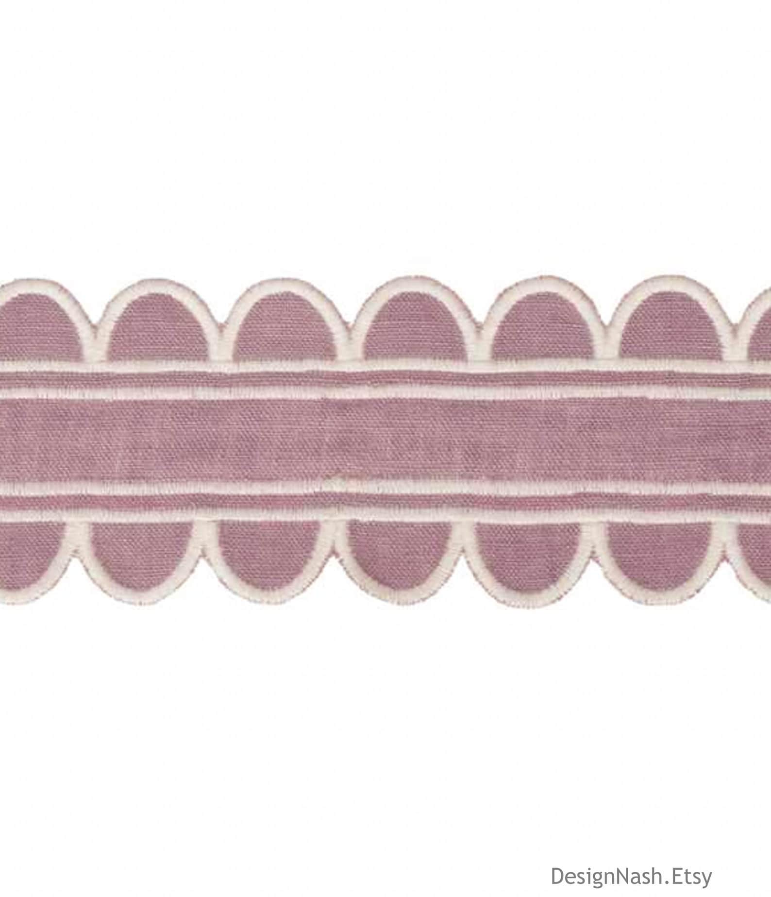 3.5" Paddington Scalloped Tape Heather Purple - Etsy