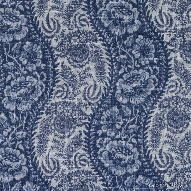 Blue Toile Fabric - Etsy