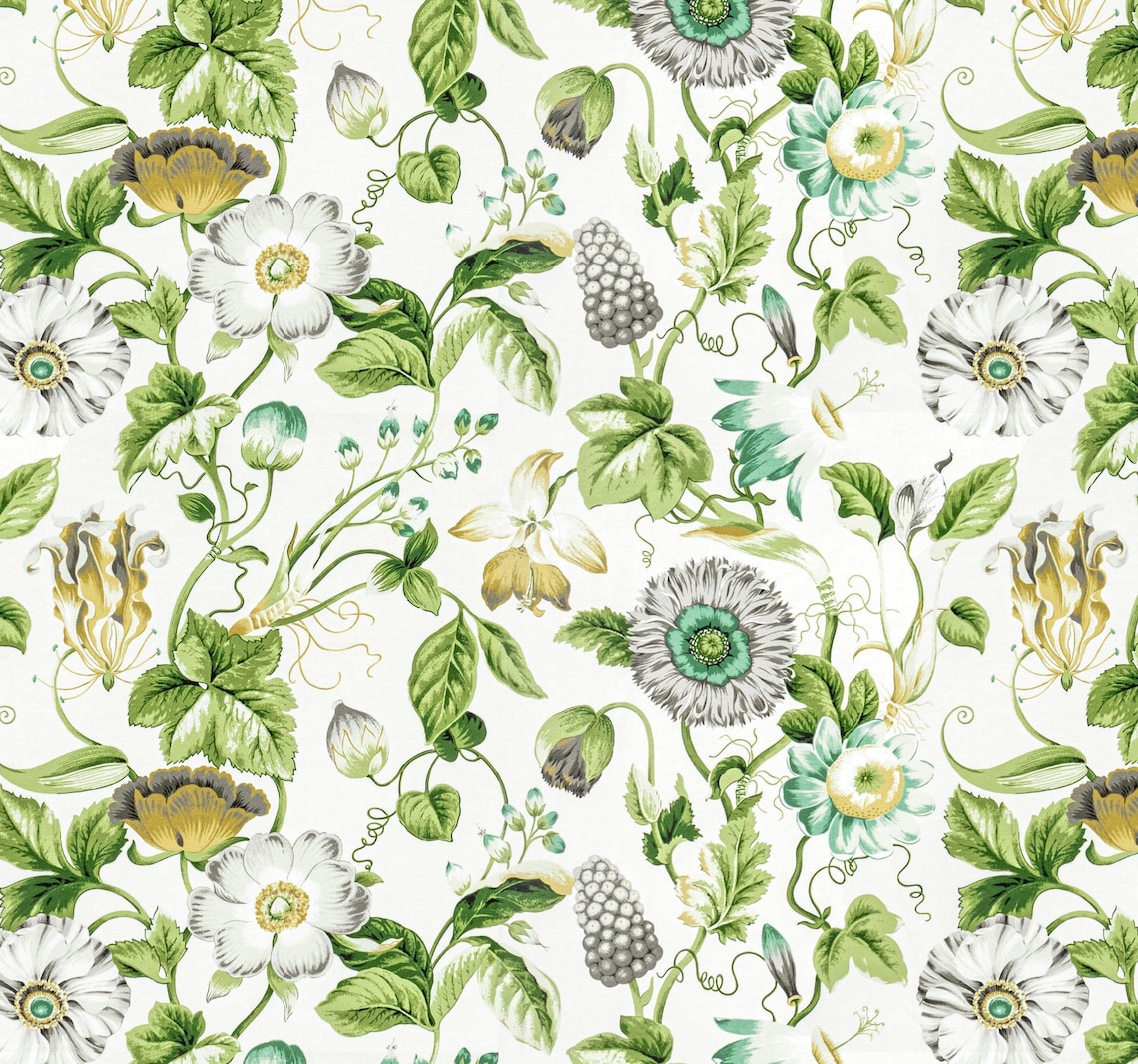 Eden Spring Floral Fabric for Home Decorating - Etsy