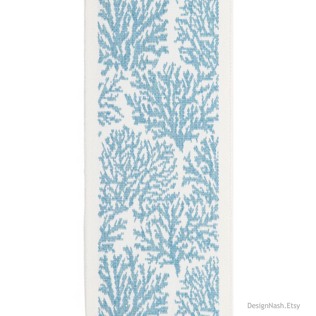 3.25" Posh Coral Tape Trim Spa Blue - Etsy