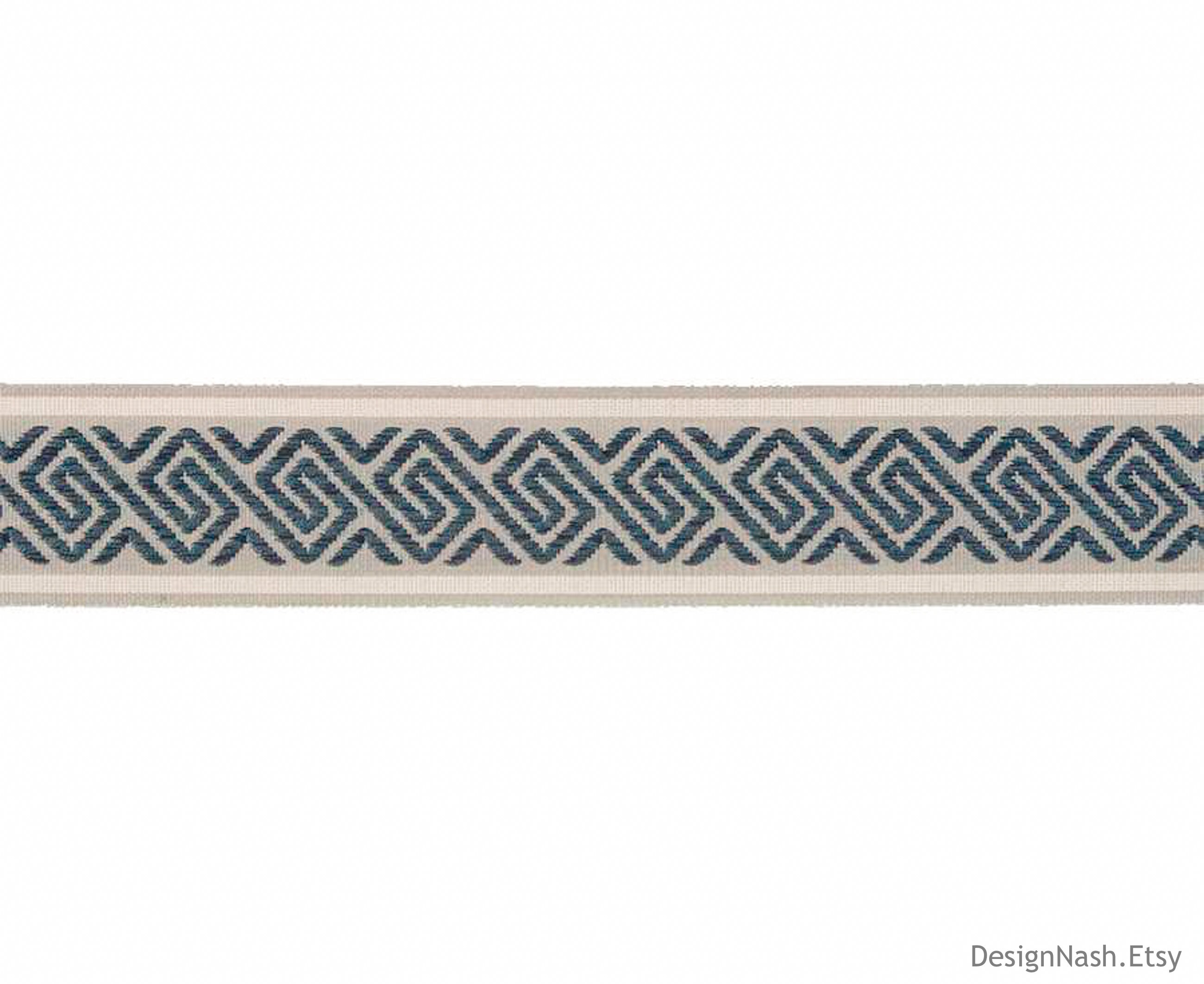 2.25 Delaney Diagonal Greek Key Border Tape Trim - Etsy
