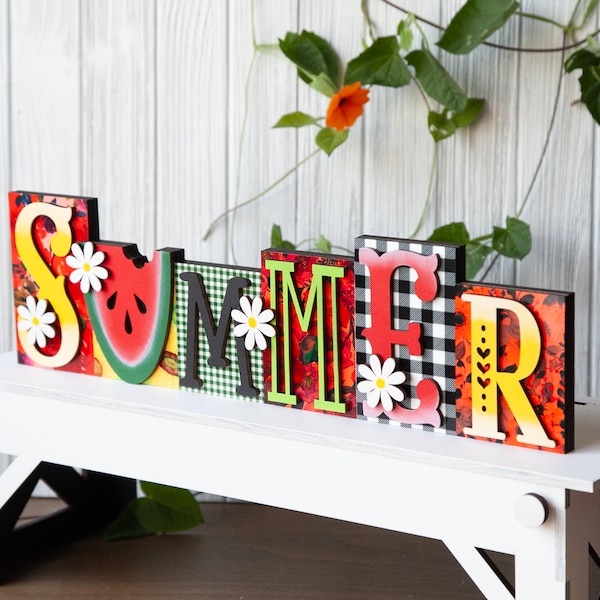 Summer Block Sign - Etsy