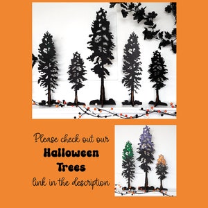 Decorative Freestanding Wood Trees in Various Sizes - Hand-painted ...