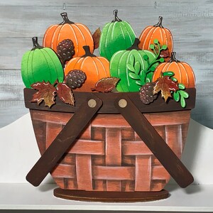 Handmade Pumpkins Basket Sign: Farmhouse Fall Decor (8" X 10") - Etsy