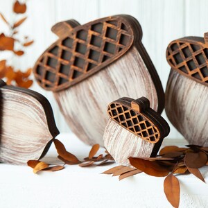 Handmade Wooden Acorn Shelf Sitters: Thanksgiving Tiered Tray Decor - Etsy