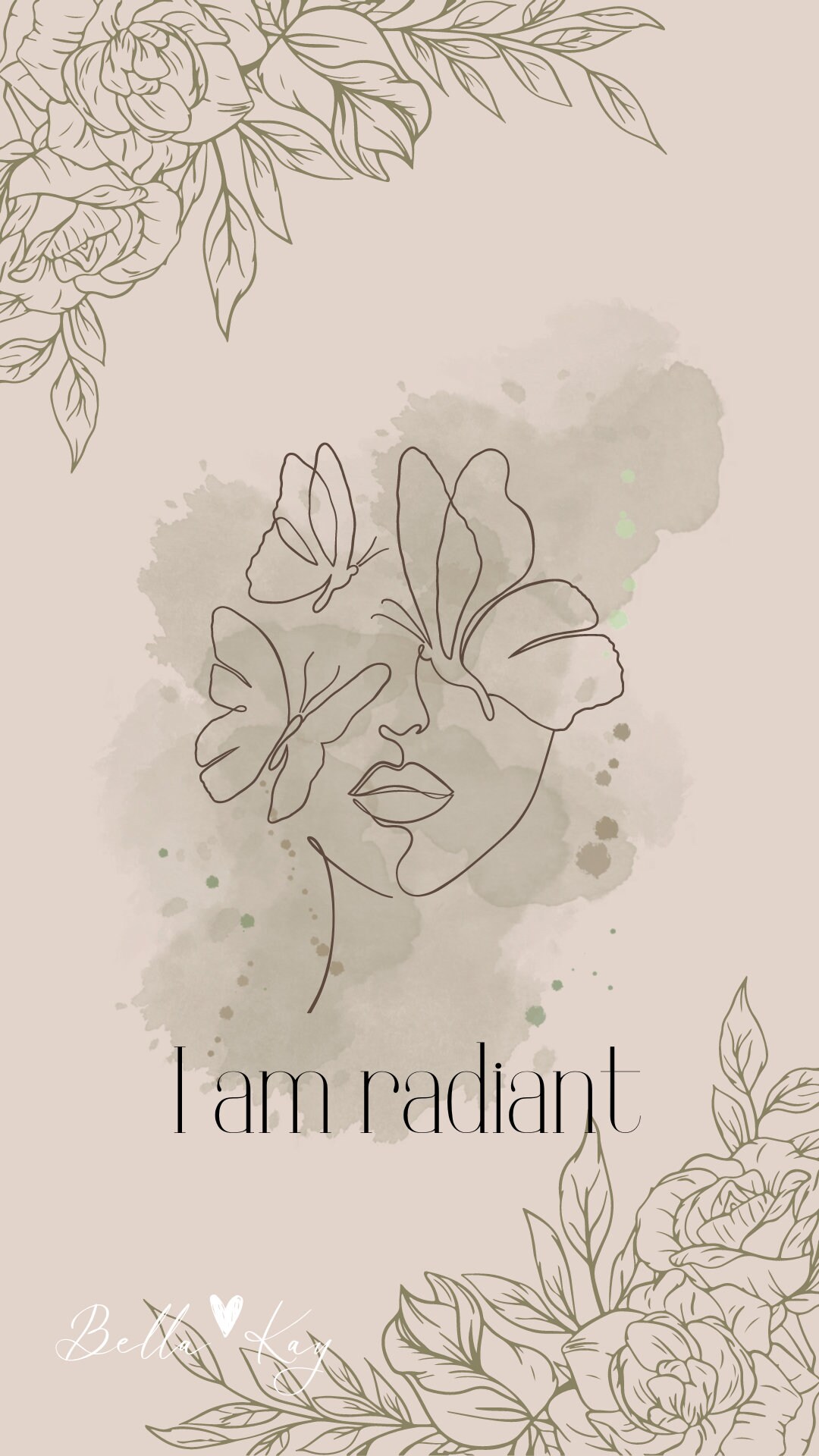 I Am Radiant Cellphone Wallpaper - Etsy
