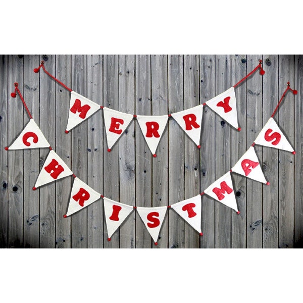 Merry Bright Banner - Etsy