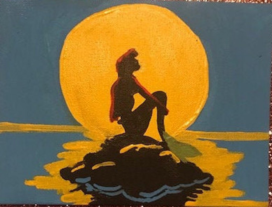 Ariel at Sunset Painting - Etsy